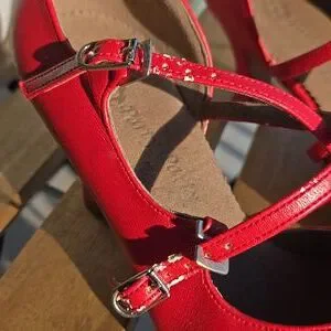 Very Fine | Shoes | Very Fine Pp2 Red 3 Cuban Heel Salsa Latin Dance ...